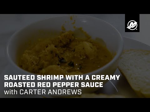 Cook Your Catch: Sauteed Shrimp with a Creamy Roasted Red Pepper Sauce ...
