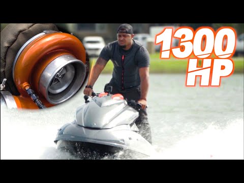 1300HP Turbo 4CYL Jetski 100+MPH CRAZY ACCELERATION (The BIGGEST SNAIL ...