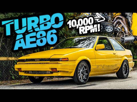 Toyota AE86 Turbo 4AGE 1.6L SPINS 10,000RPM + 900HP 3SGTE Drag Corolla ...