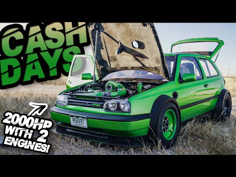 2000HP VW Golf with Twin VR6 Engines STREET RACING! (Colorado Cash Day ...