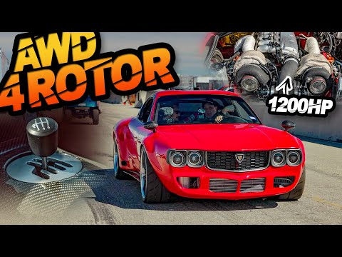 1200HP AWD 4 Rotor RX7 | Widebody + Billet 26B (Built it HIMSELF with ...