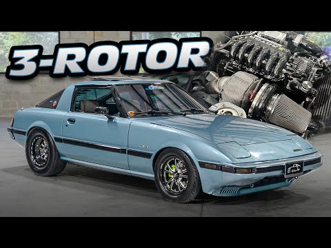 The Perfect Mazda FB RX-7?! 20B 3-Rotor + 80mm Turbo (9 Year Build Bre ...